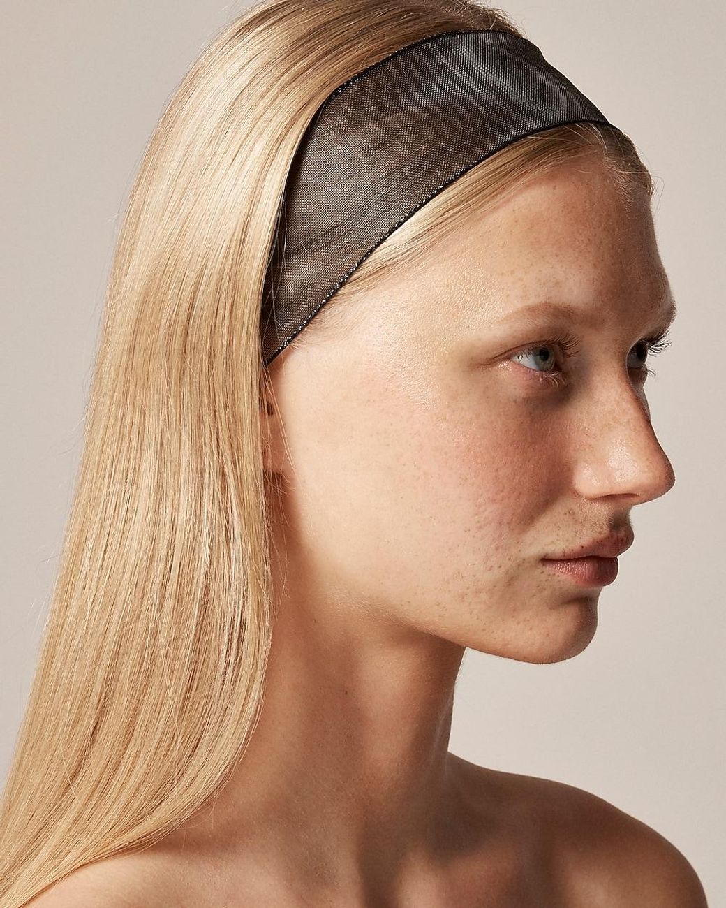 J.Crew Sheer Mesh Headband in Brown | Lyst