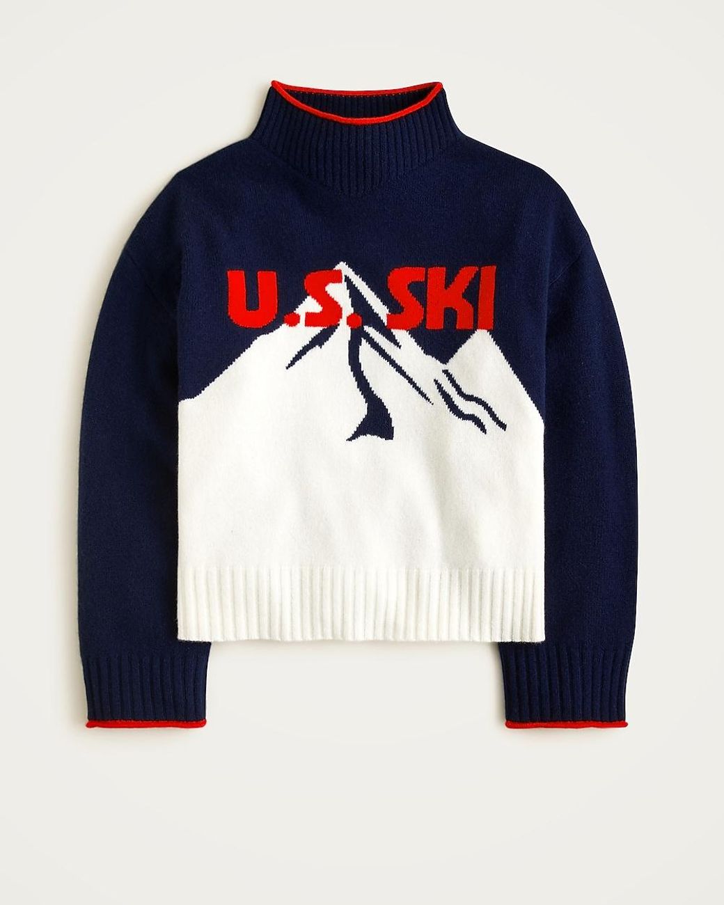 J.Crew U.S. Ski & Snowboard By Graphic Rollneck Sweater in Blue | Lyst