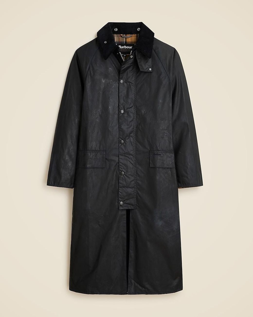 J.Crew Barbour Burghley Wax Jacket in Black for Men Lyst