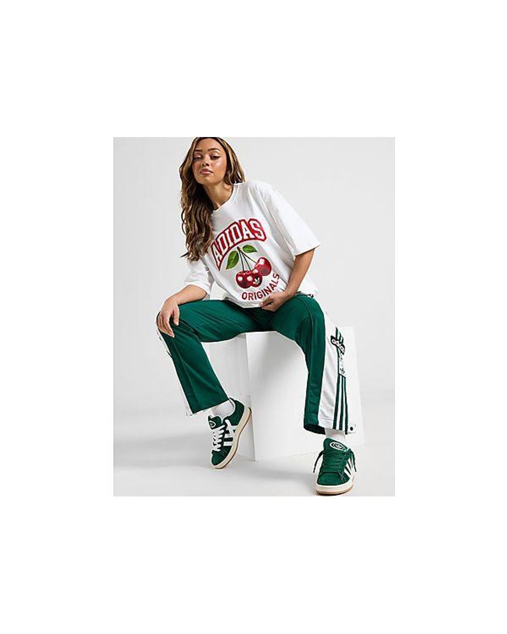 adidas T Os Cherry Gfx Wht/red$ in Black | Lyst UK