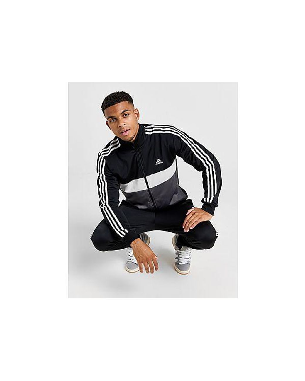 adidas Tiberio Tracksuit in Black for Men | Lyst UK