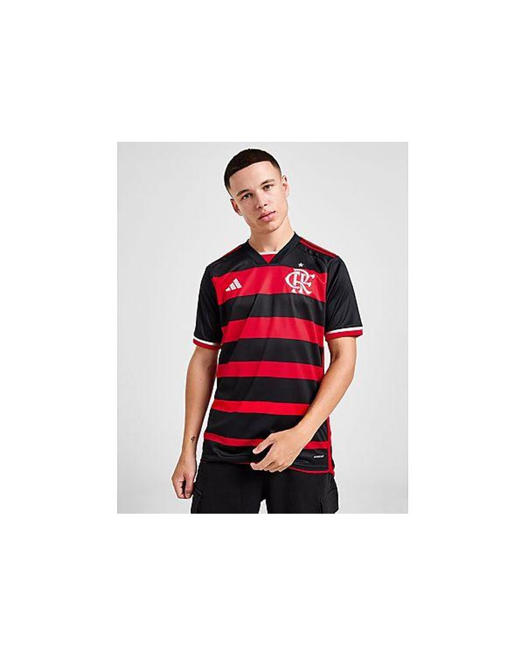 adidas Cr Flamengo 2024/25 Home Shirt in Black for Men | Lyst UK