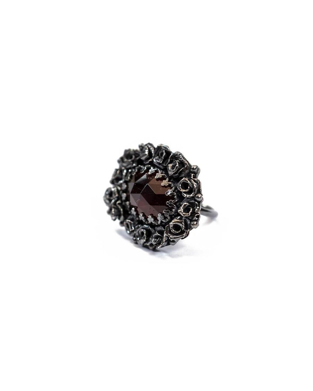 Melissa Anderson Jewellery Sterling Silver Esmee Ring in Black - Lyst