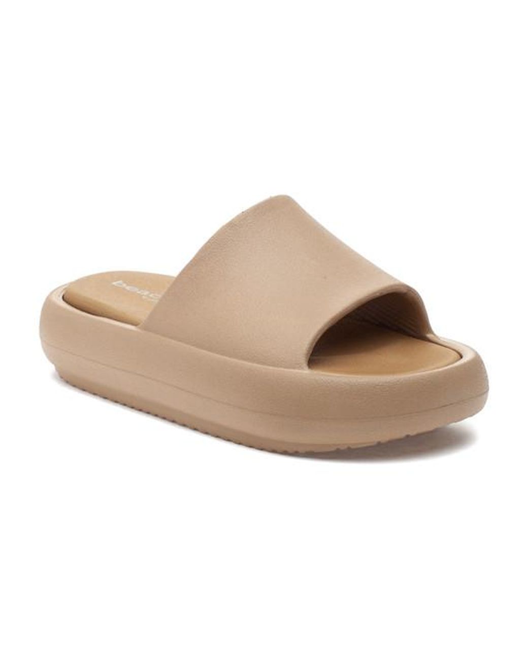 Beach Slides "Beach Slides Squish Sandal Sand Eva in Natural | Lyst