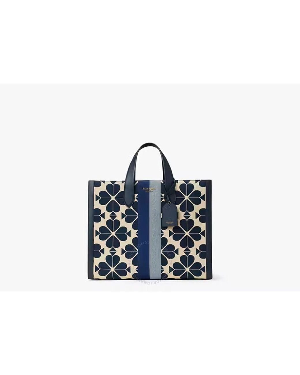 Kate Spade Flower Jacquard Stripe Manhattan Large Tote in Blue | Lyst UK