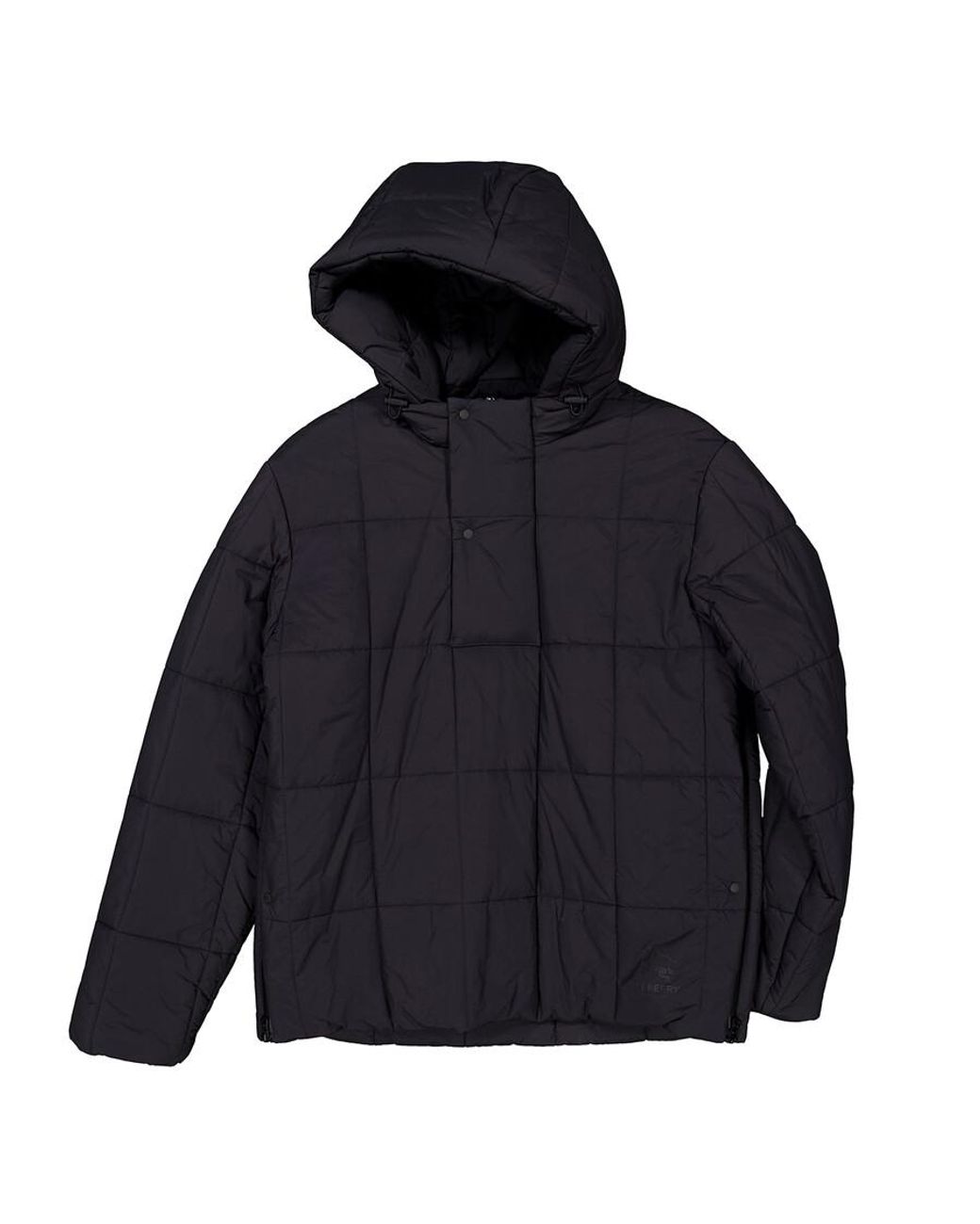 Burberry Quilted Nylon Half Zip Jacket in Black for Men | Lyst