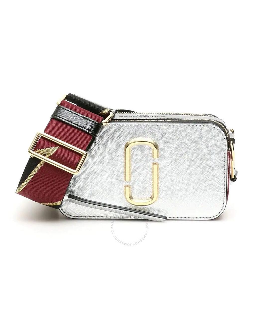 Marc Jacobs Red / Silver The Snapshot Mini Camera Bag | Lyst