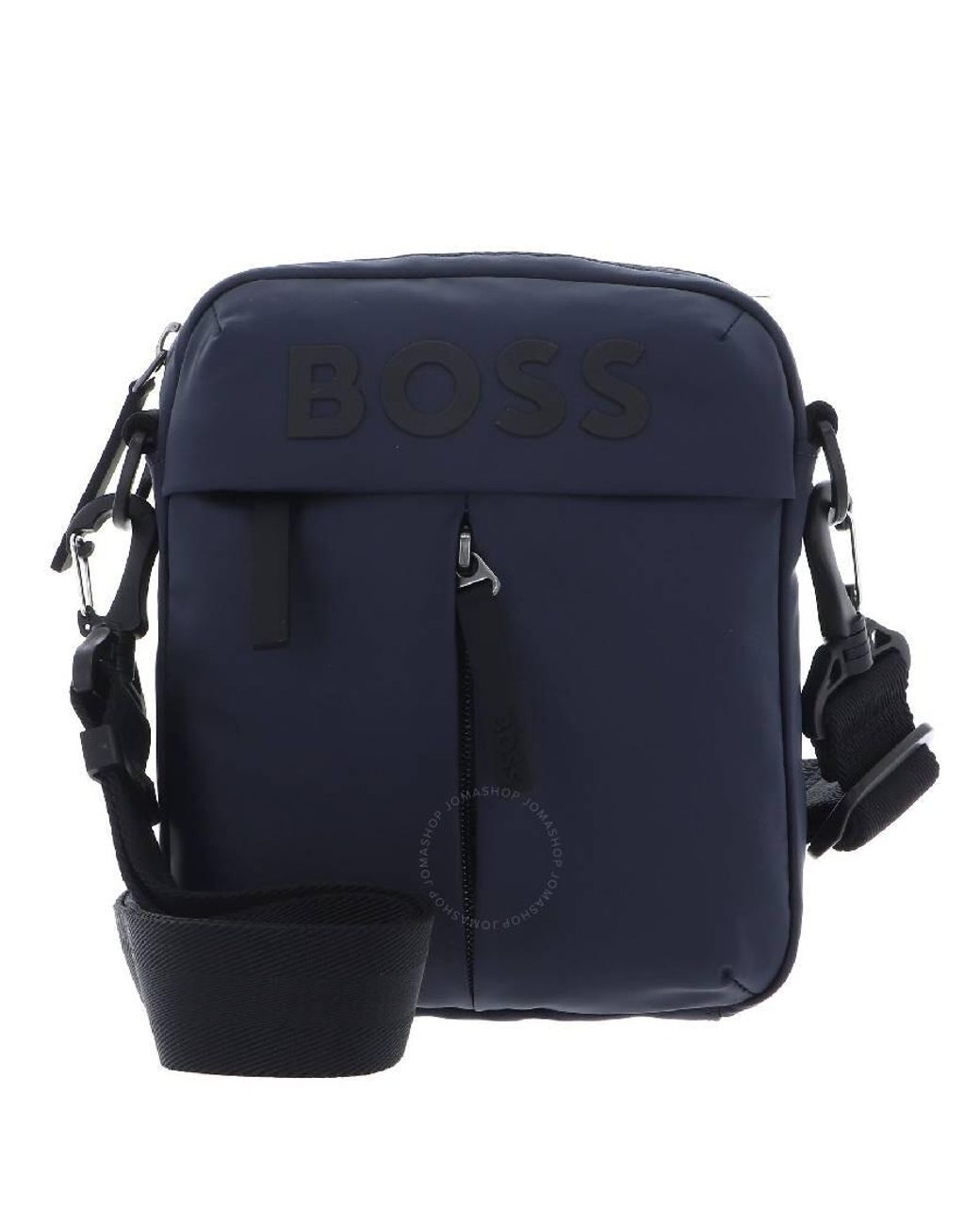 BOSS Stormy Embossed Logo Crossbody Bag in Blue for Men | Lyst