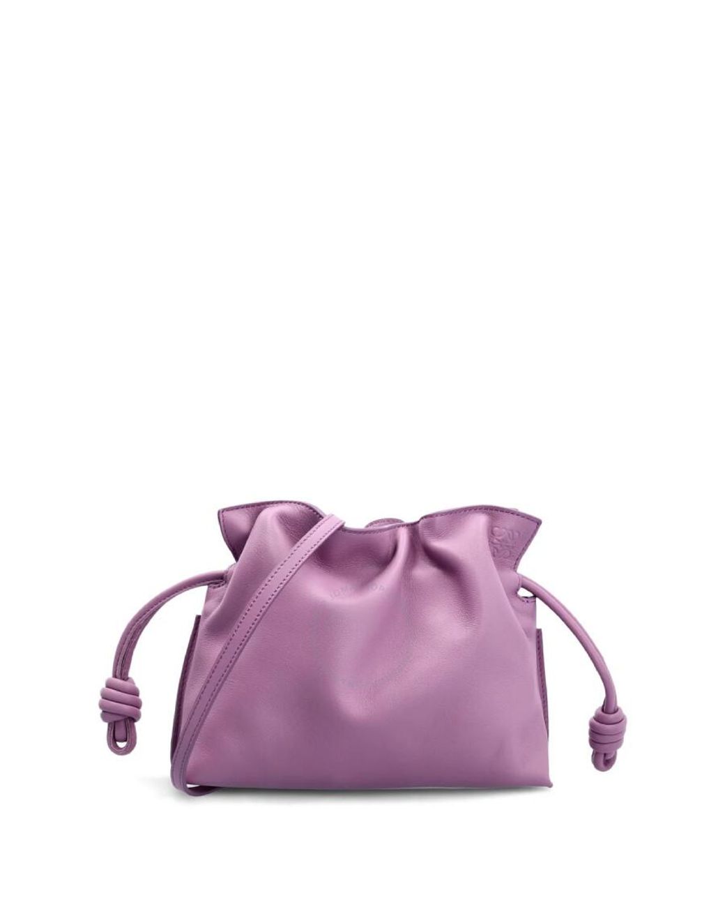 Loewe Mini Flamenco Clutch Bag in Purple | Lyst