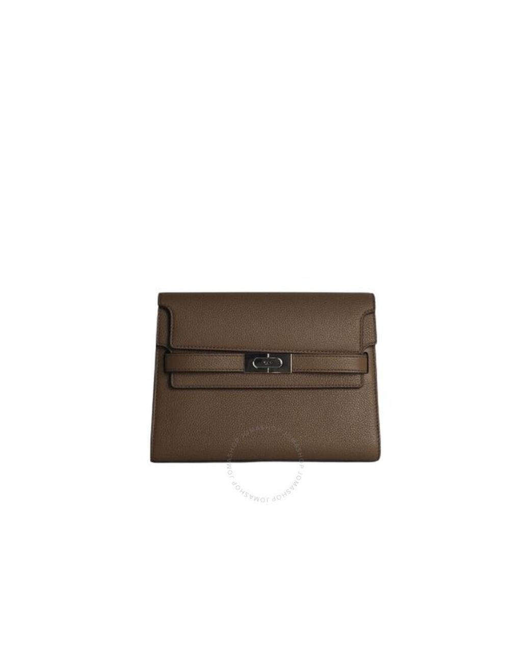 Tory Burch Lee Radziwill Pebbled Shoulder Bag in Brown | Lyst