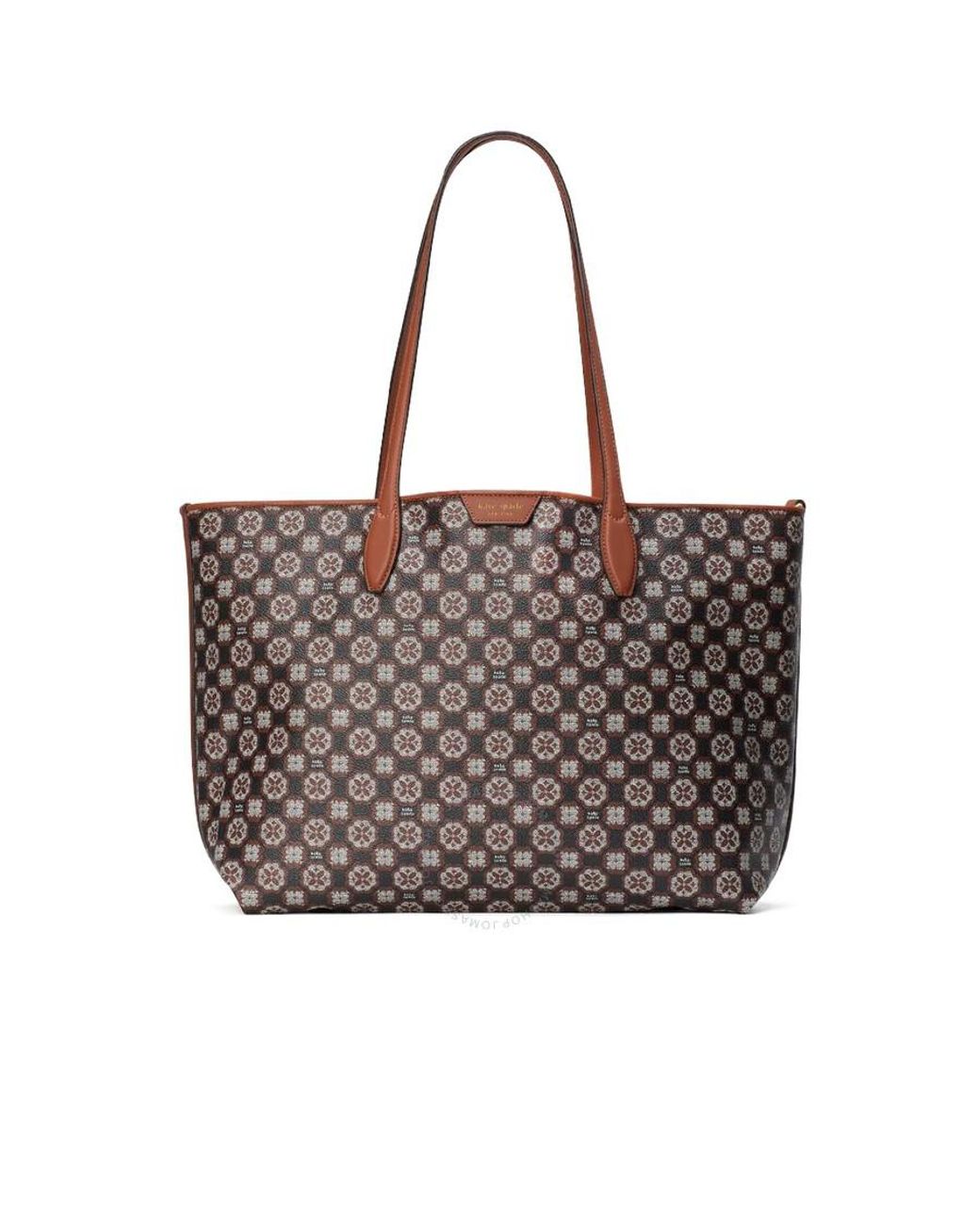 Kate Spade Sutton Flower Monogram Pattern Tote in Brown | Lyst UK