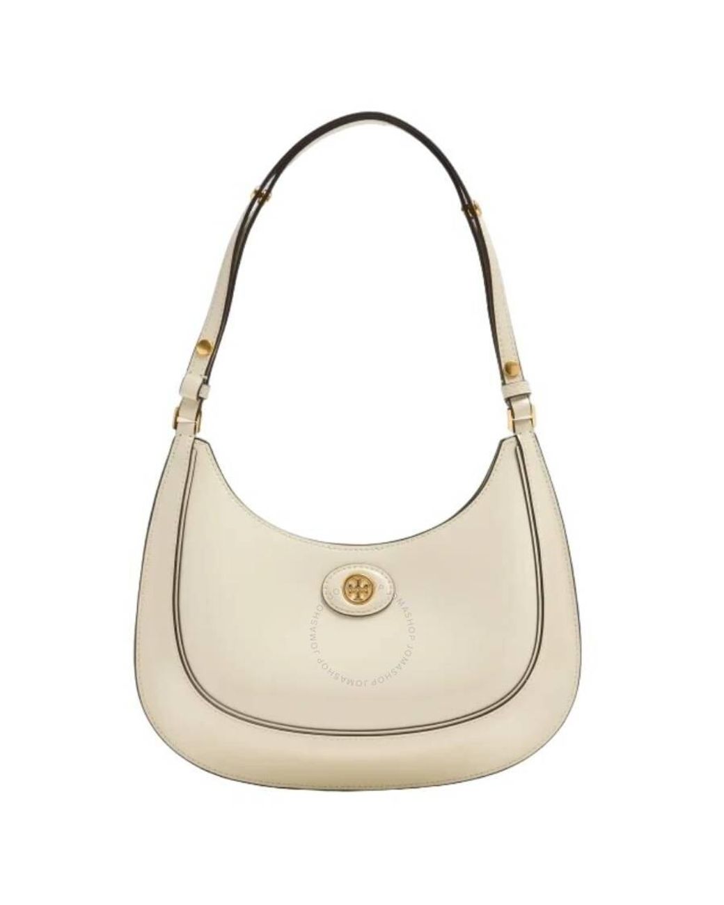 Tory Burch Shea Butter Spazzolato Robinson Crescent Bag in Natural ...