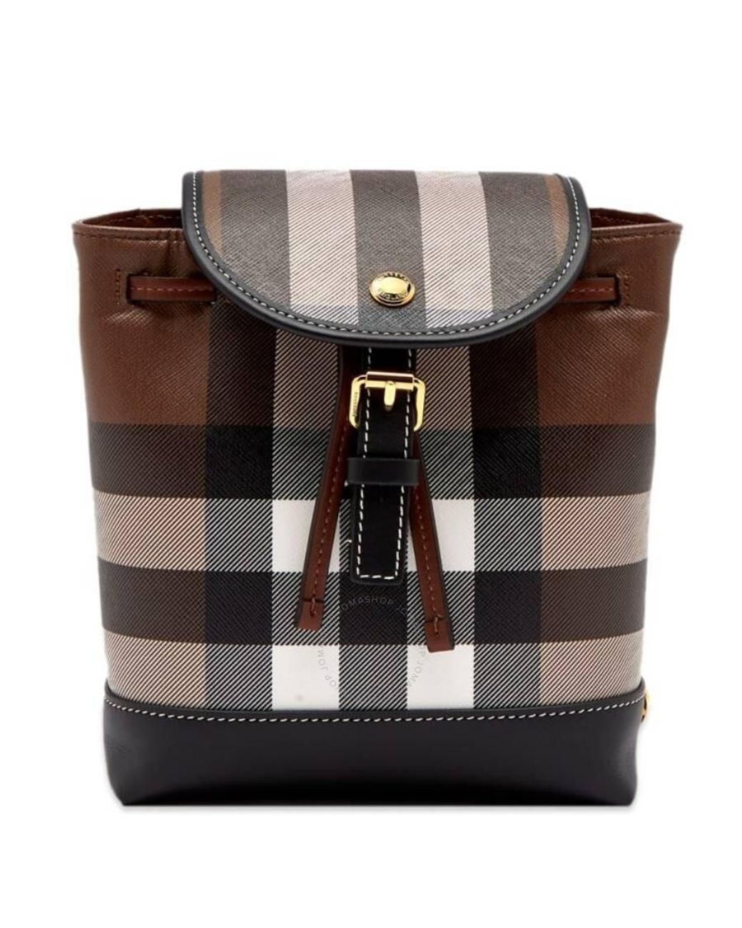 Burberry Dark Birch Giant Check Micro Backpack in Brown | Lyst