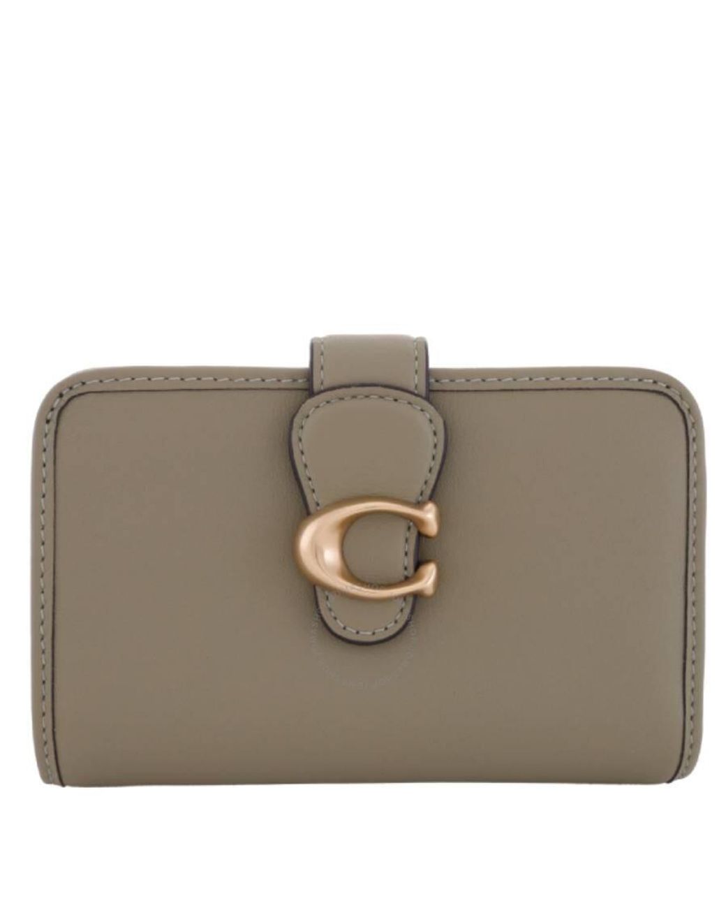 COACH Tabby Leather Wallet in Natural | Lyst