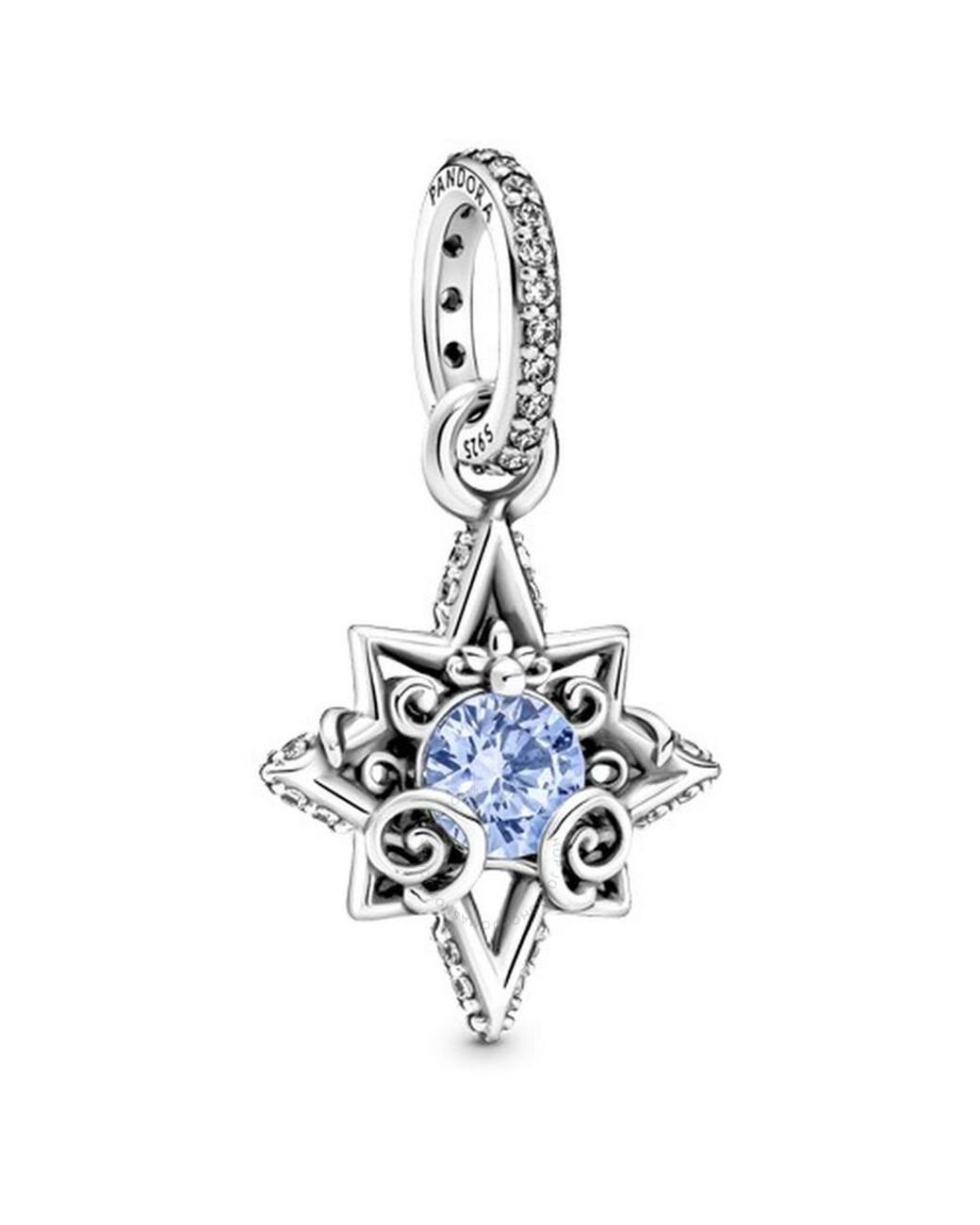PANDORA Ladies Disney, Cinderella Star Pendant in White | Lyst