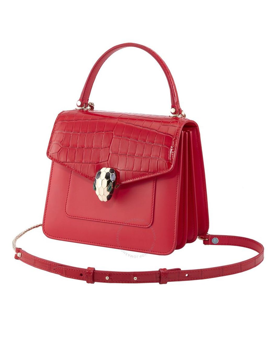 BVLGARI Serpenti Forever Crossbody Bag in Red | Lyst