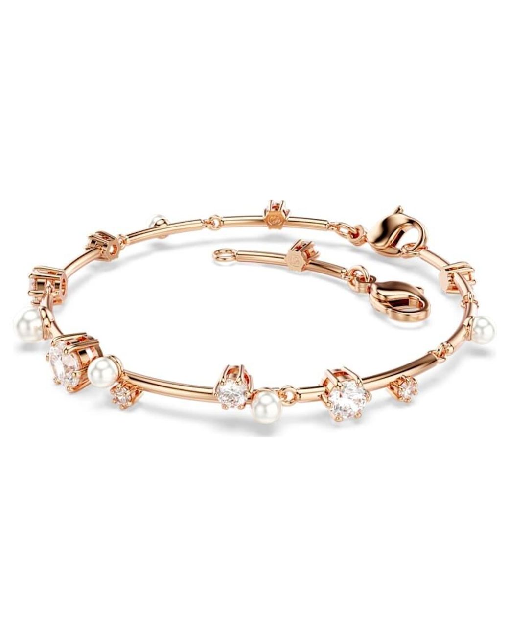 Swarovski Constella Crystal Pearl Tennis Bracelet, Size Medium in ...