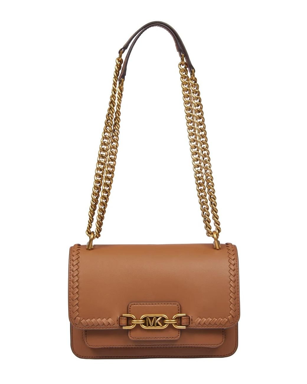 Michael Kors Leather Heather Large Shoulder Bag in Brown | Lyst