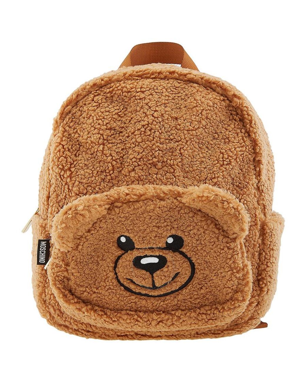 Moschino Teddy Bear Fleece Backpack in Brown | Lyst