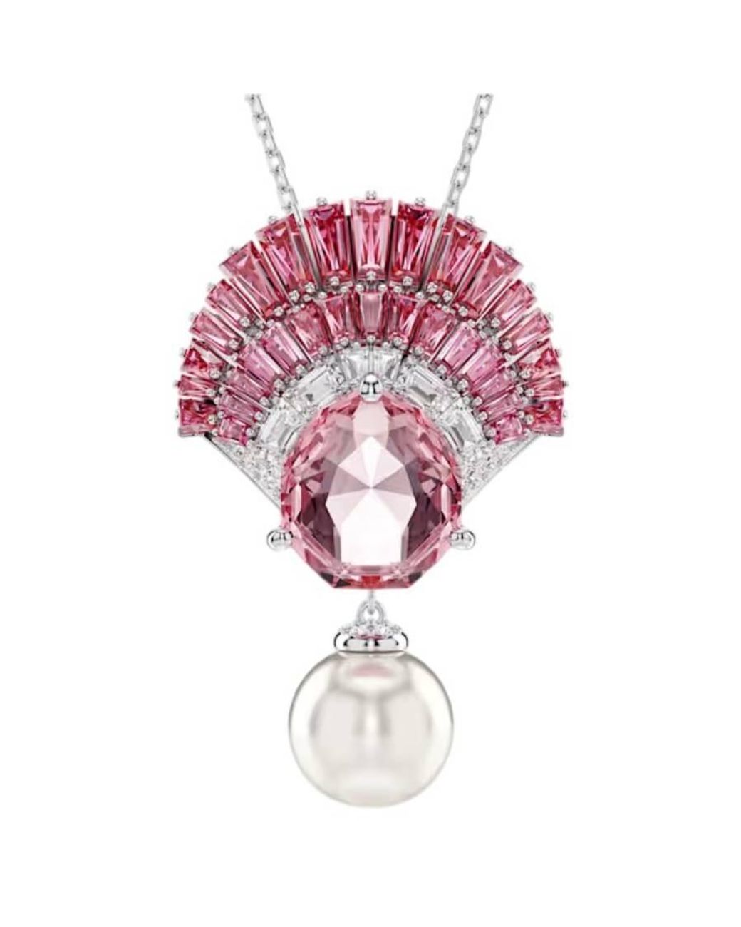 Swarovski Idyllia Shell Pendant Necklace in Pink | Lyst