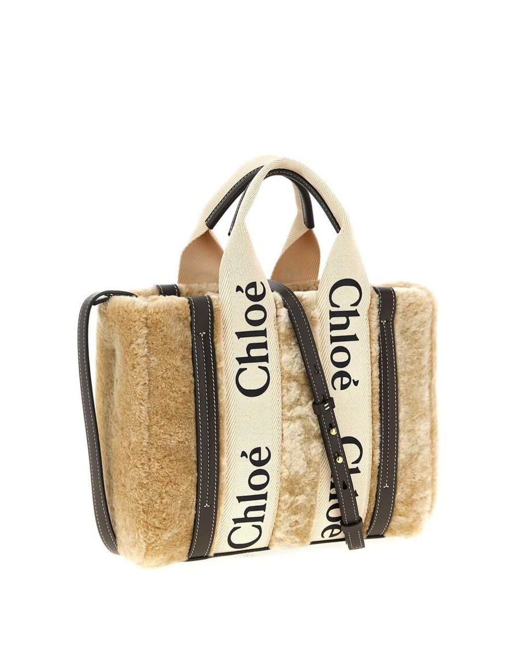 Chloé Chlo Woody Small Handbag in Metallic | Lyst UK