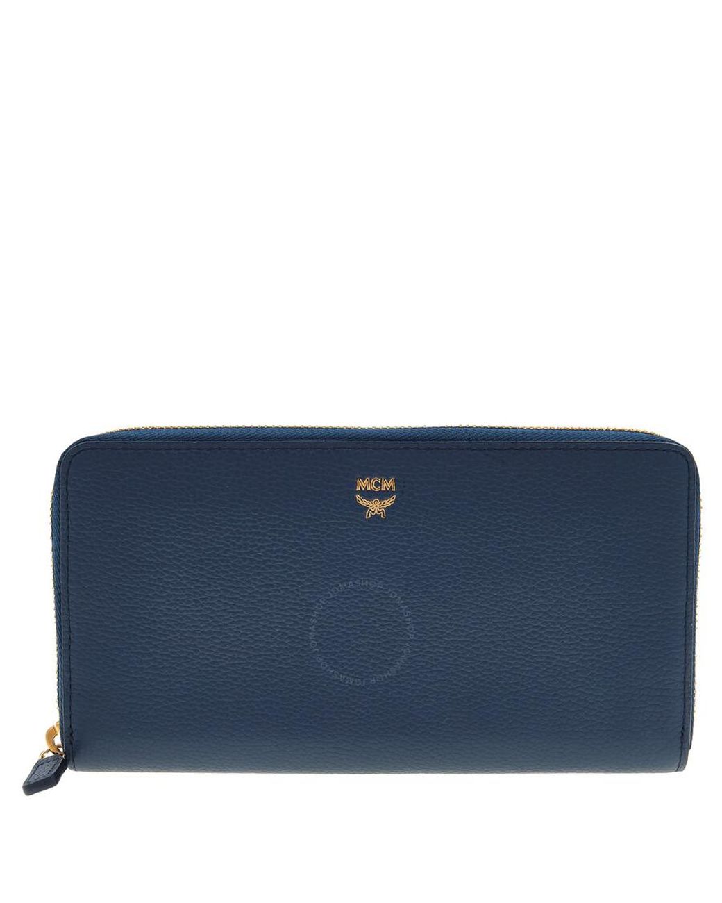 MCM Park Avenue Milla Zip Around Wallet in Blue | Lyst