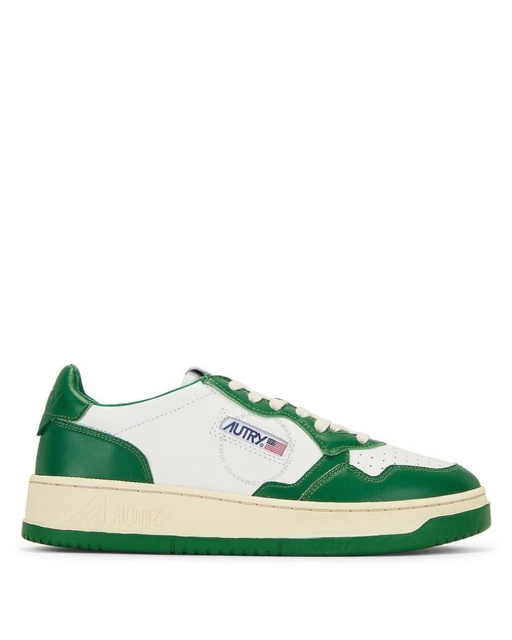 Autry Bicolor Medalist Low Leather Sneakers in Green for Men | Lyst