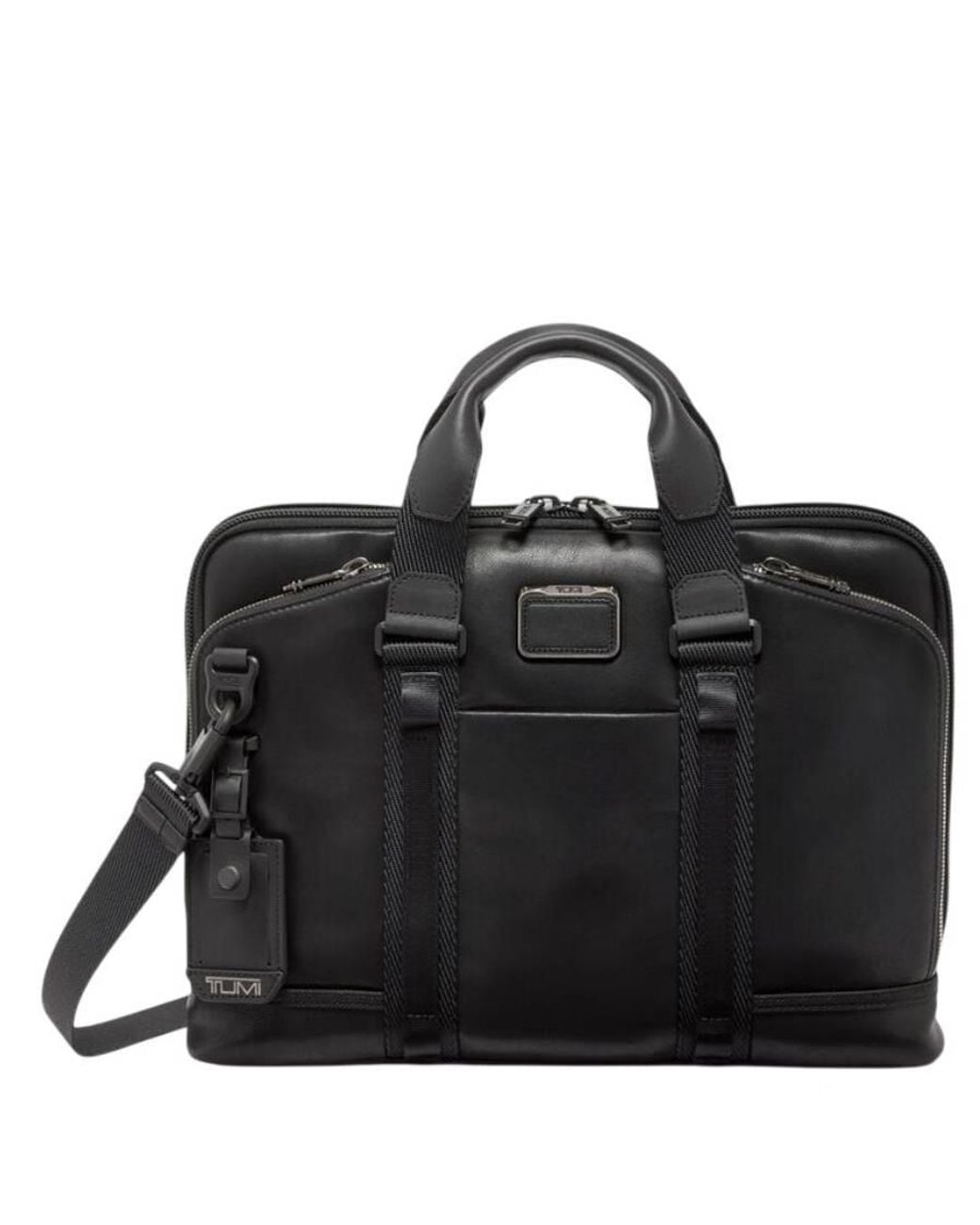 Tumi Alpha Bravo Academy Compact Laptop Briefcase in Black for Men ...