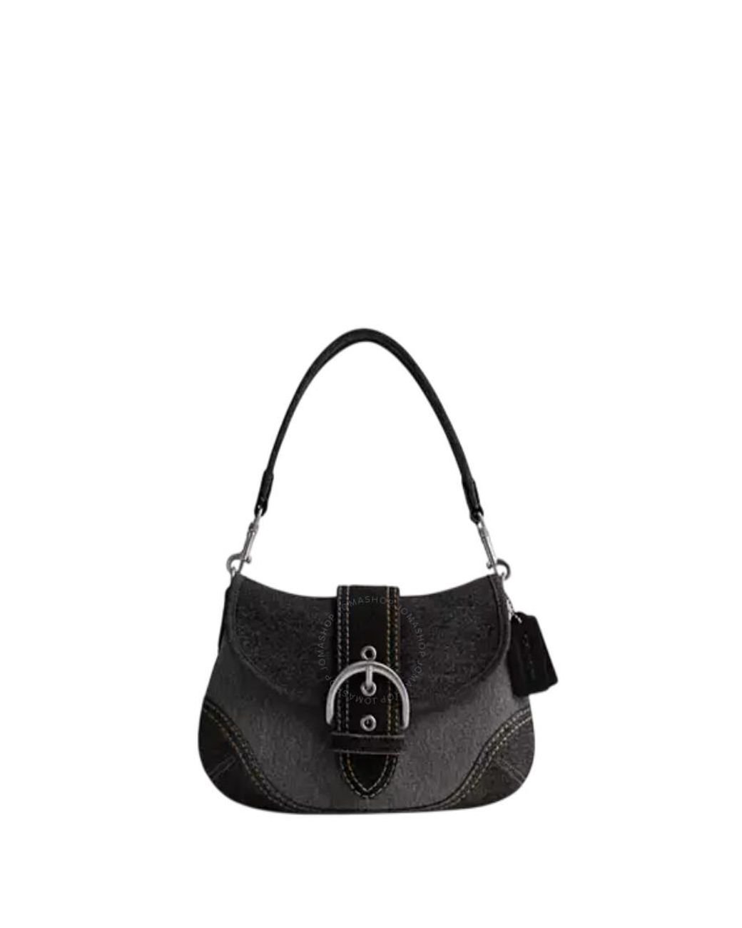 COACH Soho Flap Bag in Black | Lyst