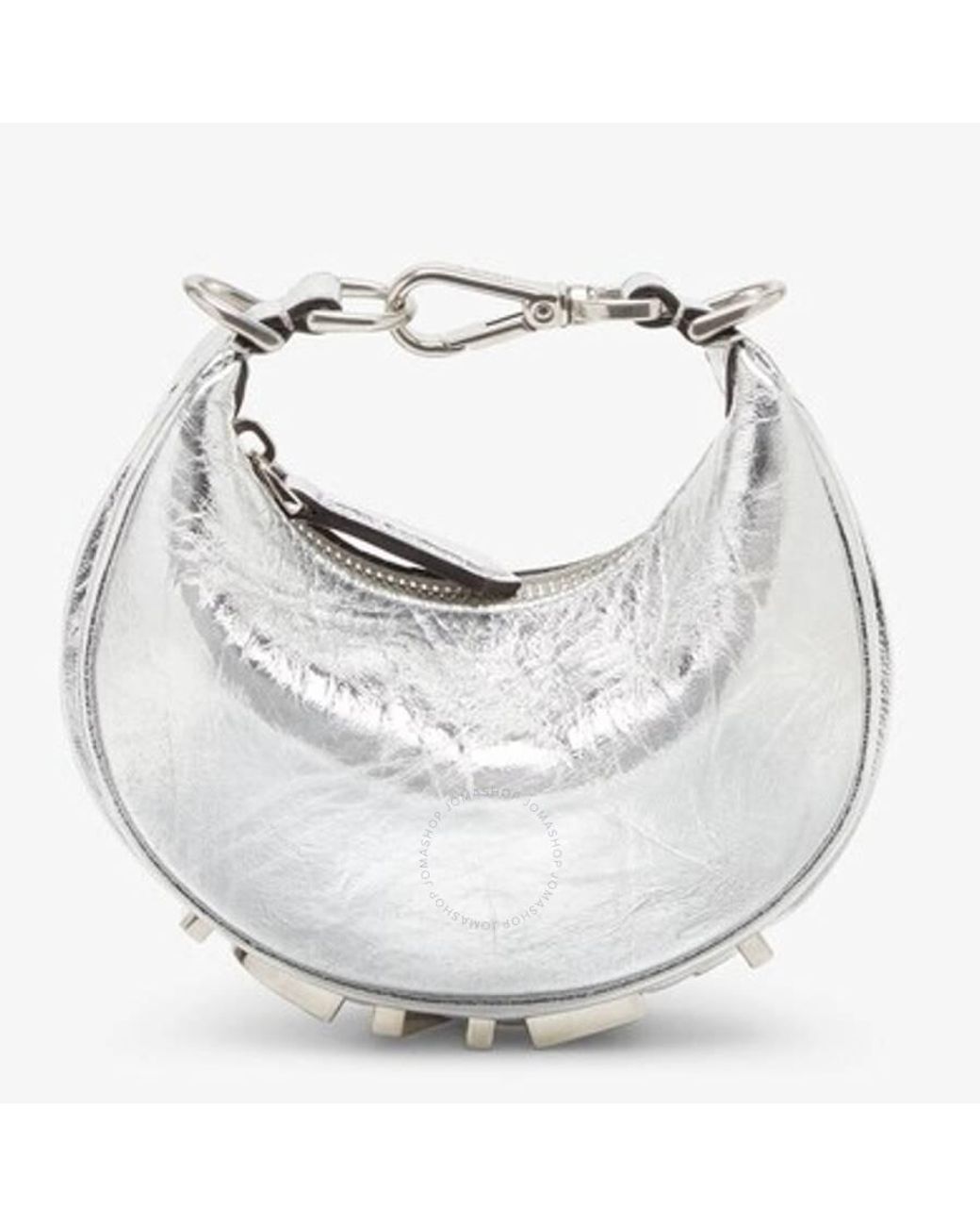 Fendi Graphy Nano Hobo Bag in Metallic | Lyst