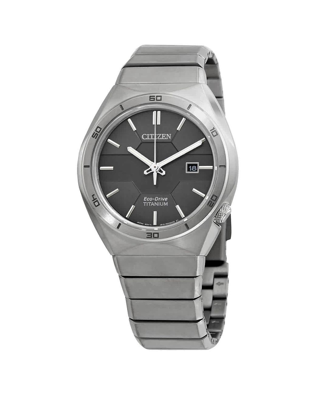Citizen Eco-drive Super Titanium Armor Watch in Gray for Men | Lyst