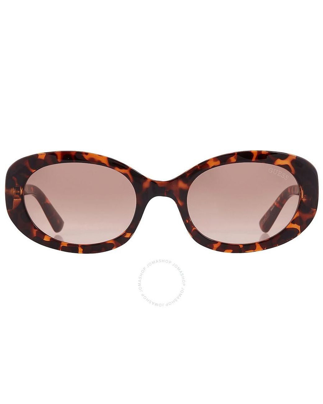 Guess Brown Gradient Oval Sunglasses Gf6150 52f 52 | Lyst UK