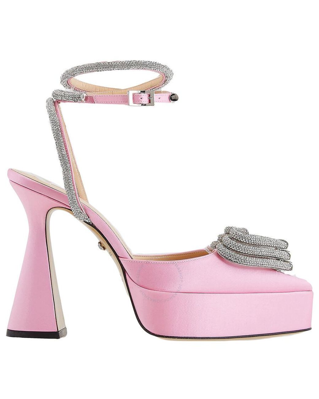Mach & Mach Crystal Triple Heart Platform Pumps, Brand Size 36 Us in ...