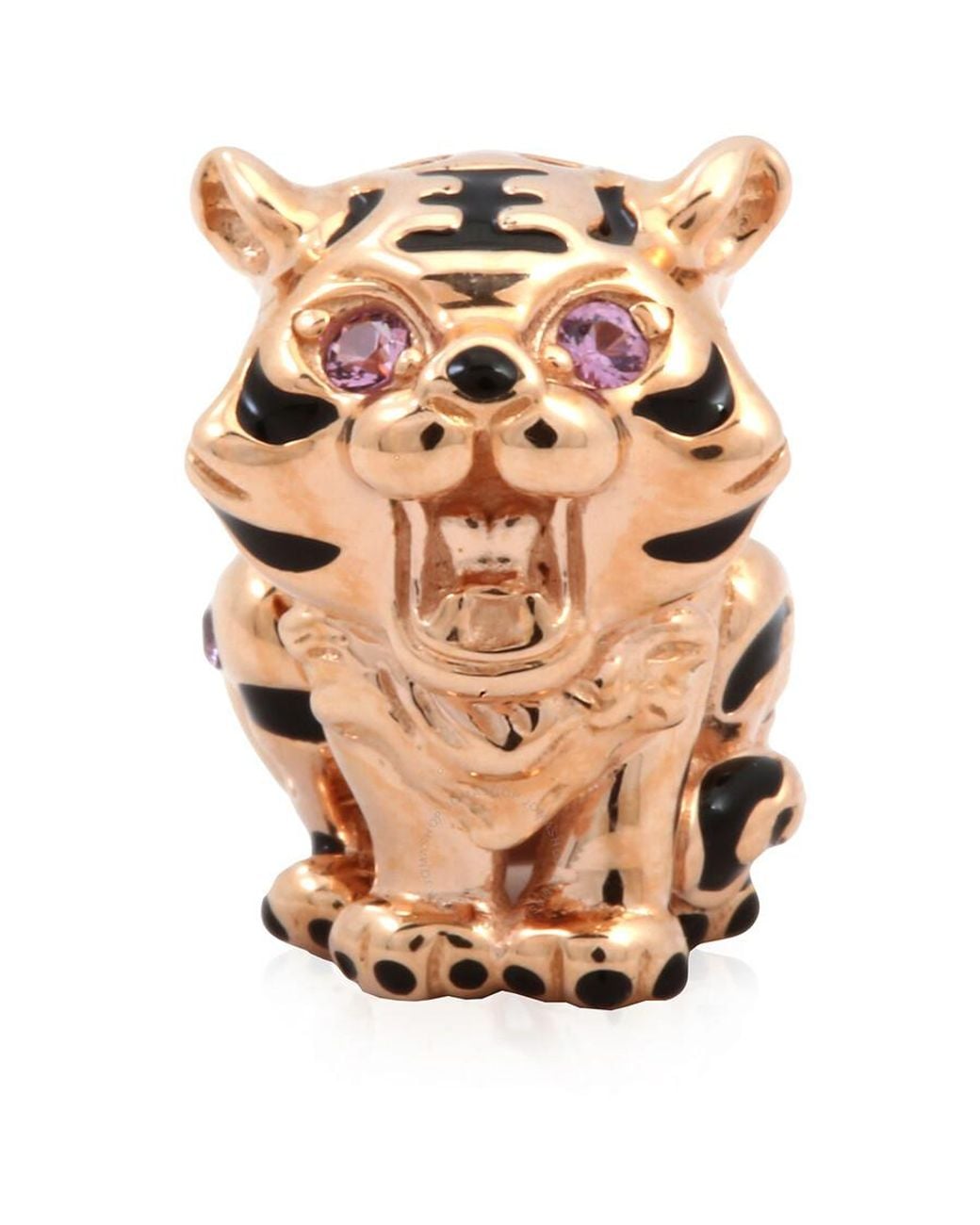 PANDORA Rose-Plated Chinese Tiger Charm in Pink | Lyst