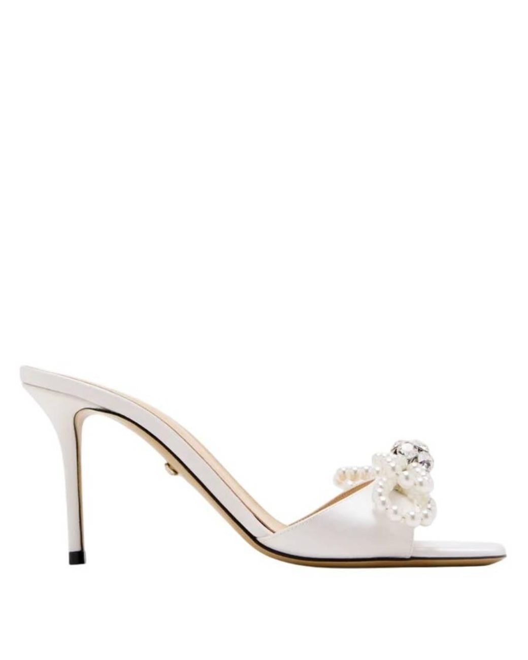 Mach & Mach Double Bow 85 Mules in Natural | Lyst