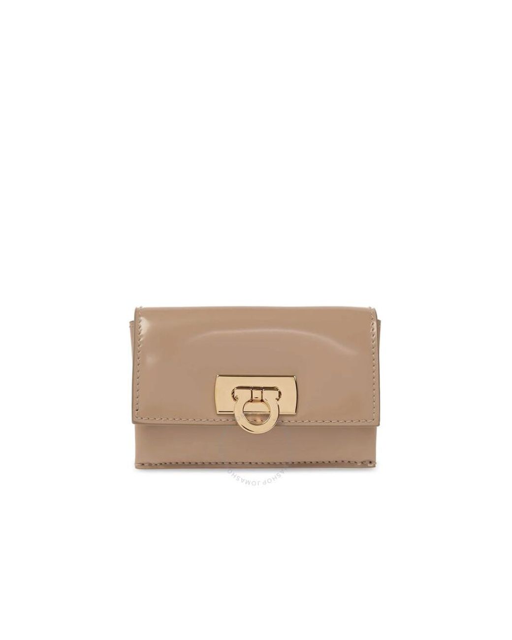 Ferragamo Salvatore Card Case in Natural | Lyst UK