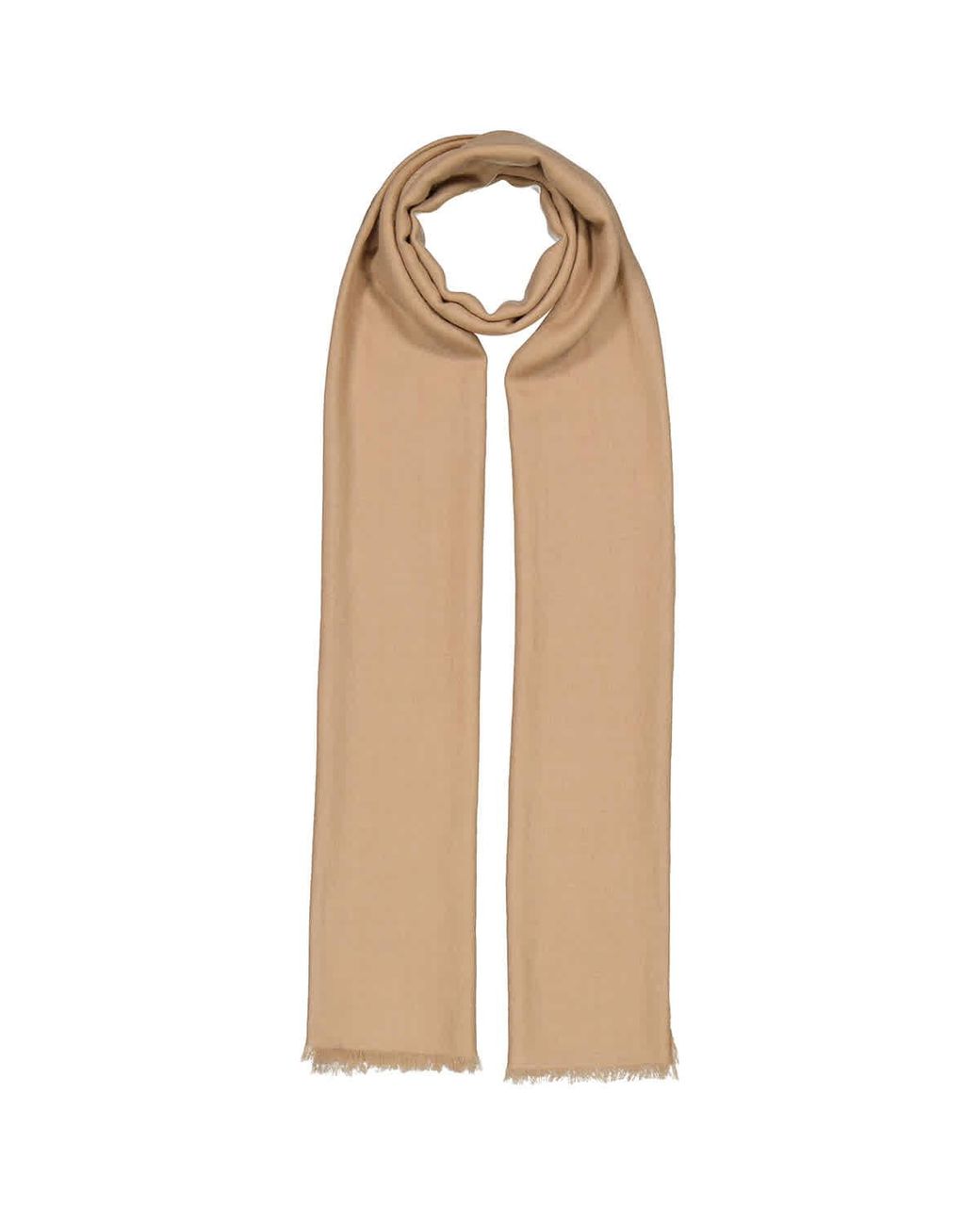 Max Mara Weekend Zaza Camel Cashmere Scarf in Natural | Lyst