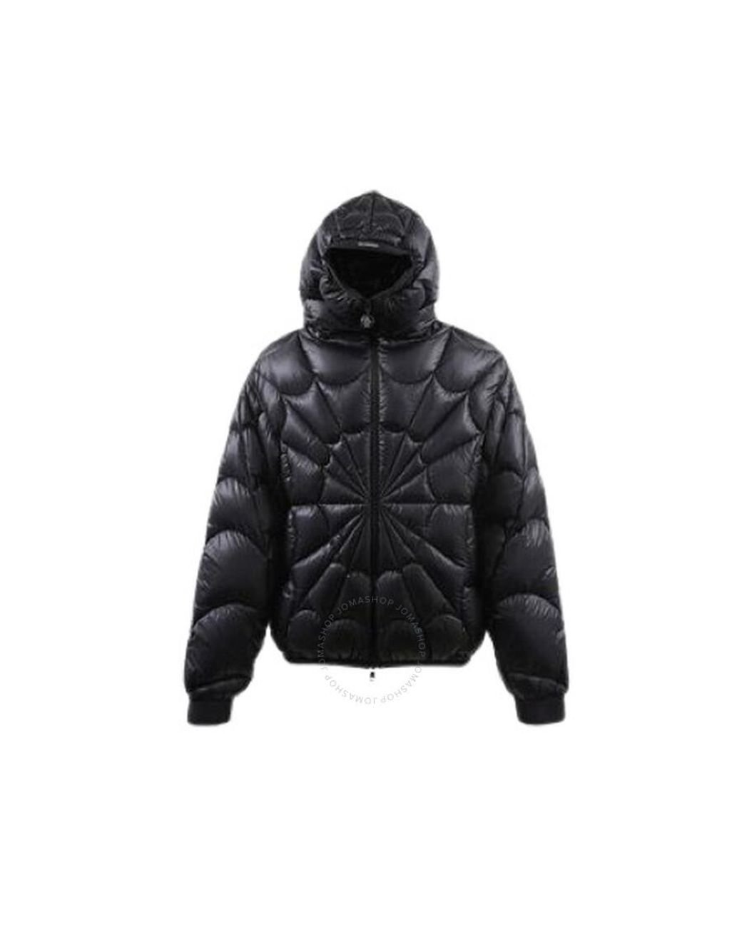 Moncler Violier Spider Web Short Down Jacket in Black for Men | Lyst