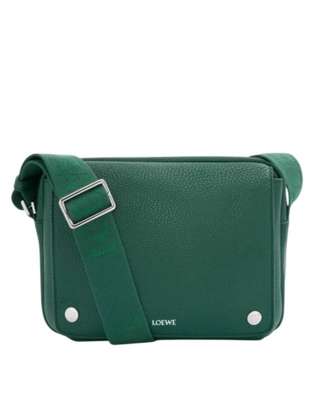 Loewe Medium Pebble Messenger Bag in Green for Men | Lyst UK