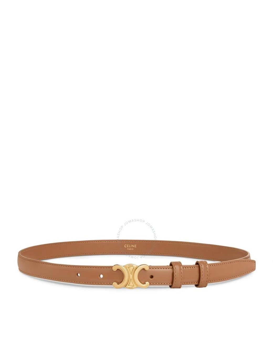 Celine Small Triomphe Belt in Brown | Lyst