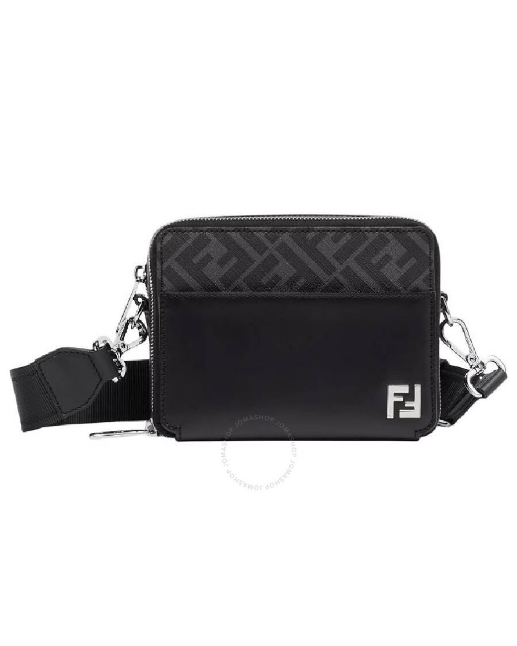 Fendi Adjustable Detachable Shoulder Strap Camera Case in Black for Men ...