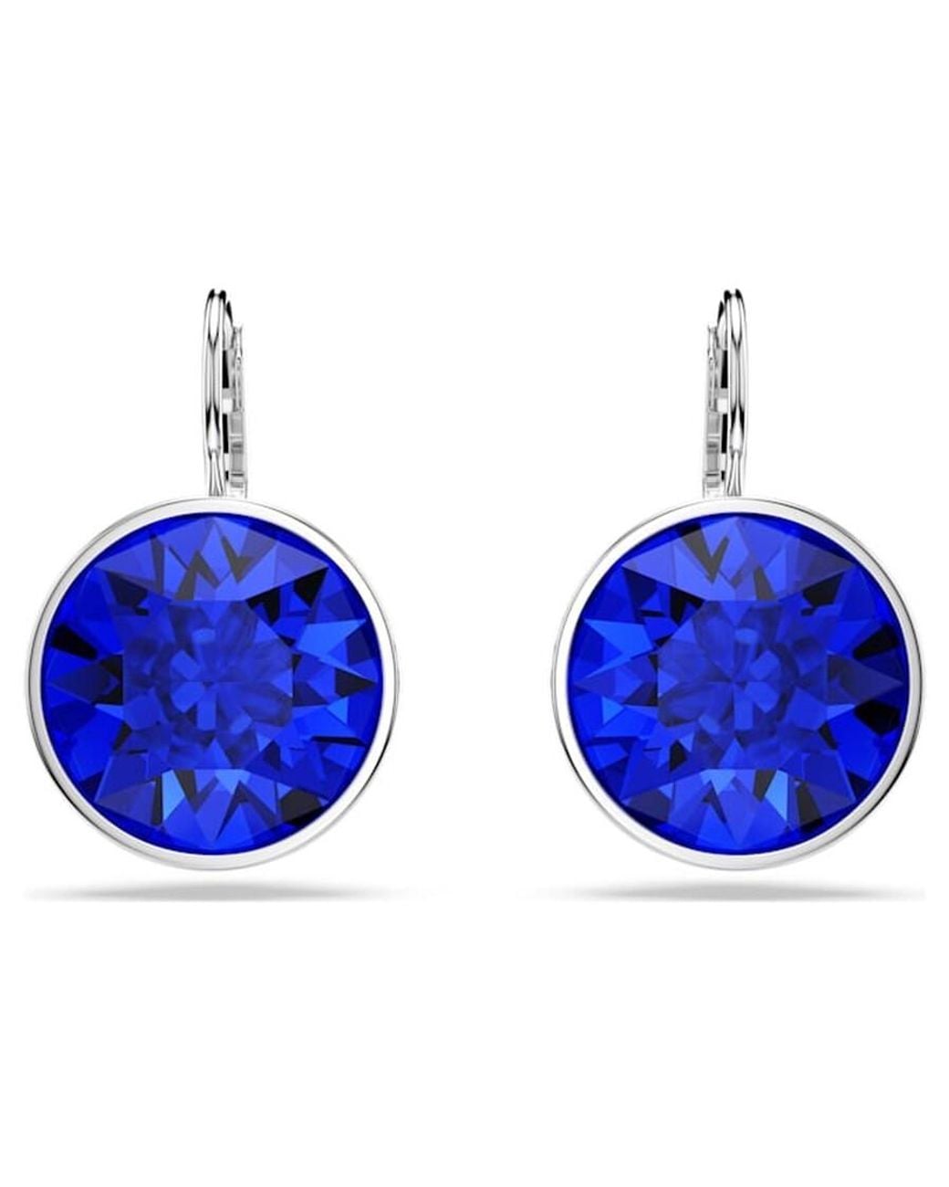 Swarovski Bella Drop Round Cut Earrings in Blue | Lyst UK