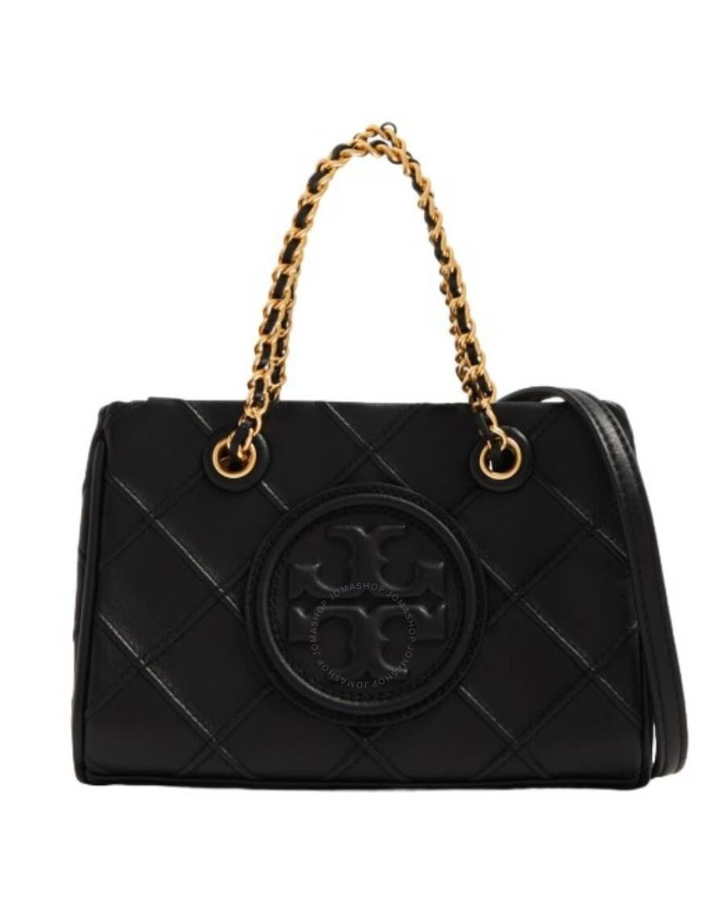 Tory Burch Fleming Soft Mini Chain Tote Bag in Black | Lyst UK