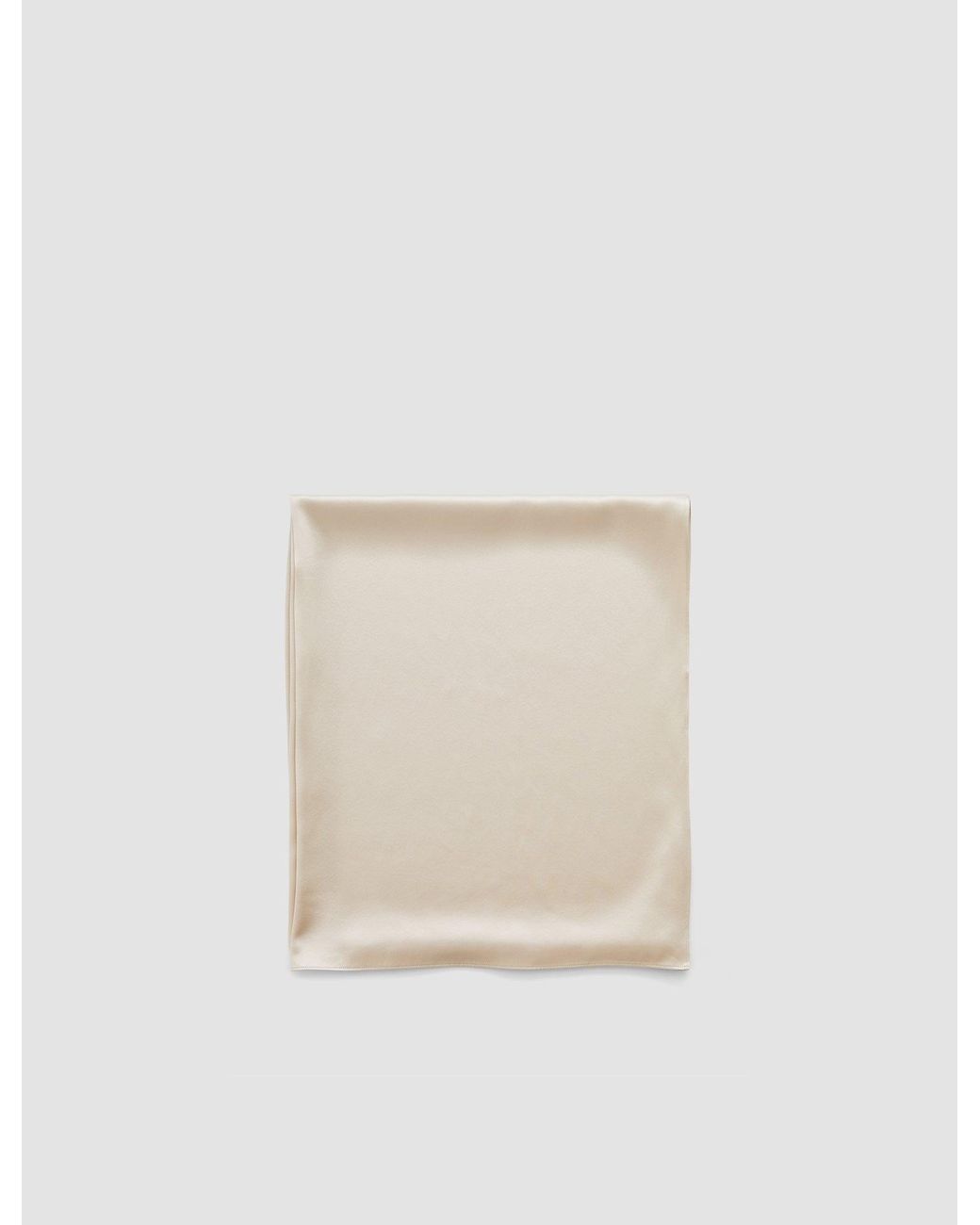 JOSEPH Silk Satin Scarf in Natural | Lyst