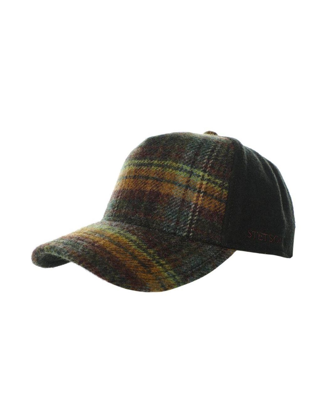 Stetson Wool Check Trucker Cap in Green for Men | Lyst UK