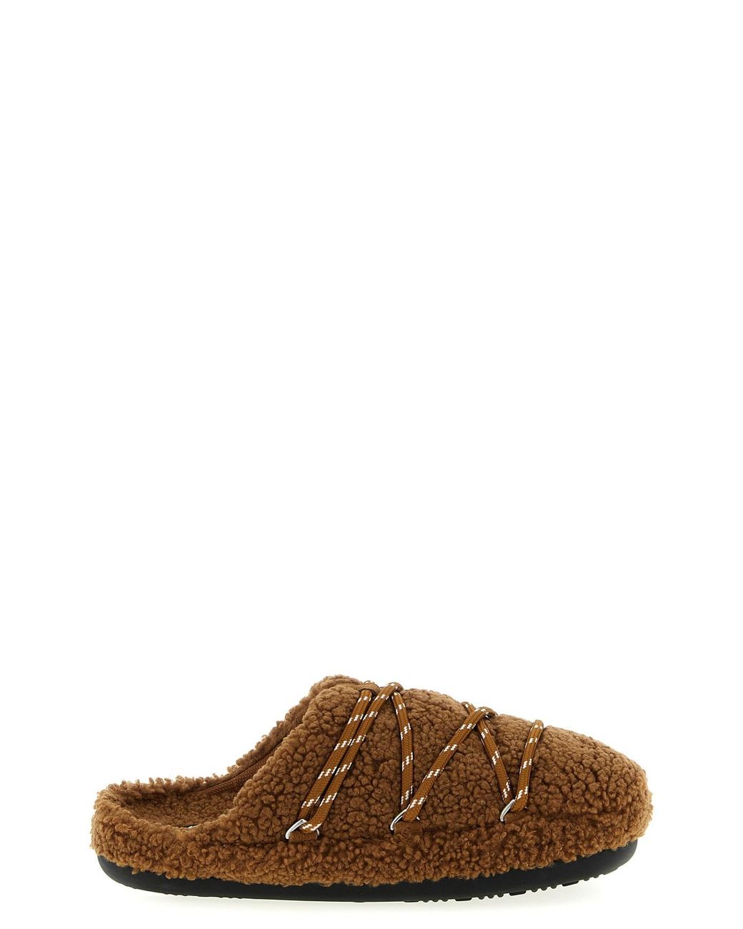 Moon Boot Teddy Slipper in Brown | Lyst UK