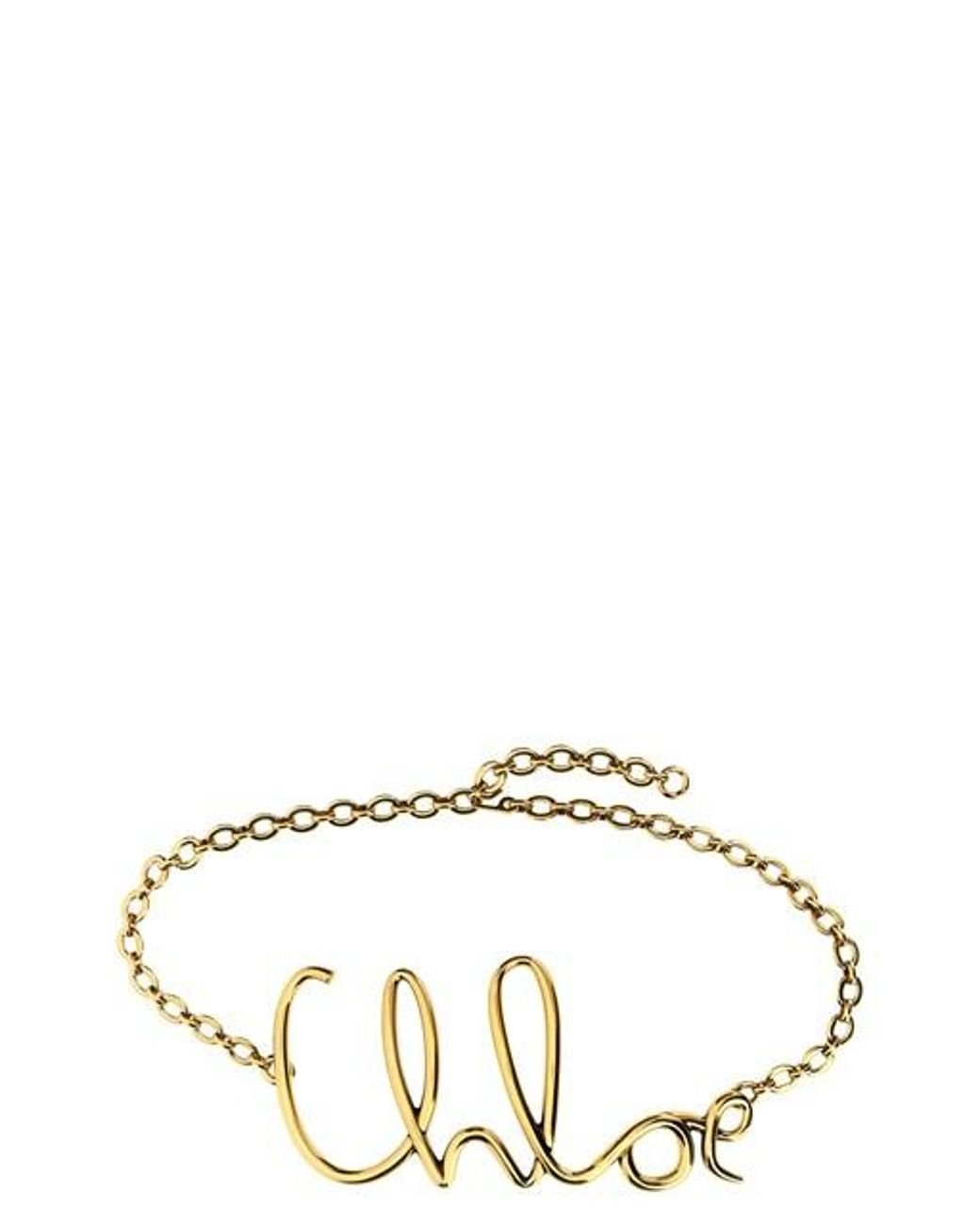 Chloé 'chloé Iconic' Belt in Metallic | Lyst