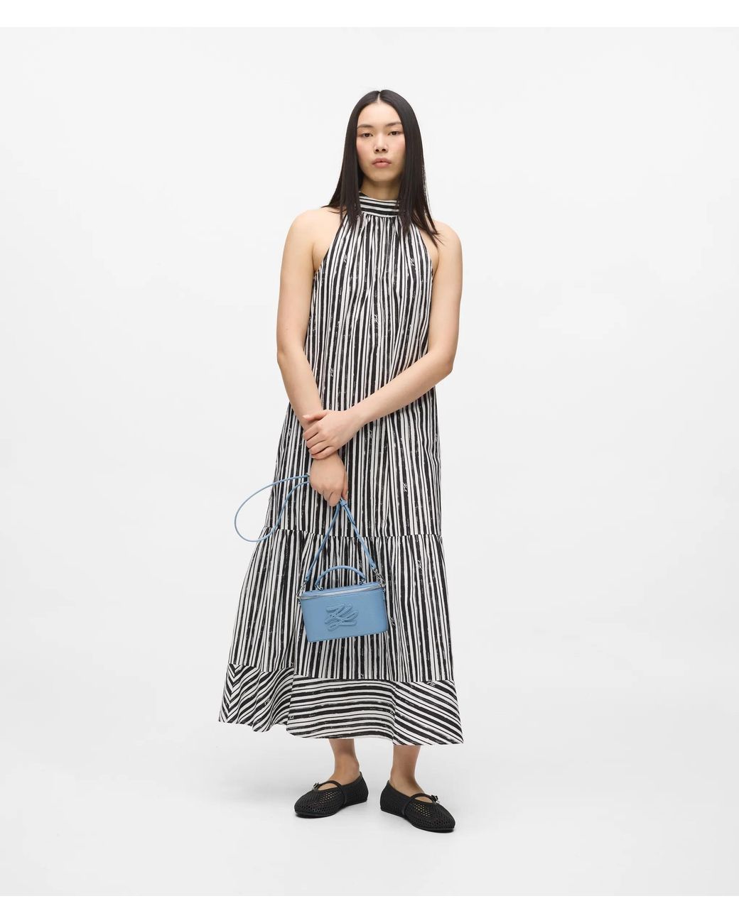 KARL LAGERFELD K/Autograph Vanity Crossbody Bag in Blue | Lyst