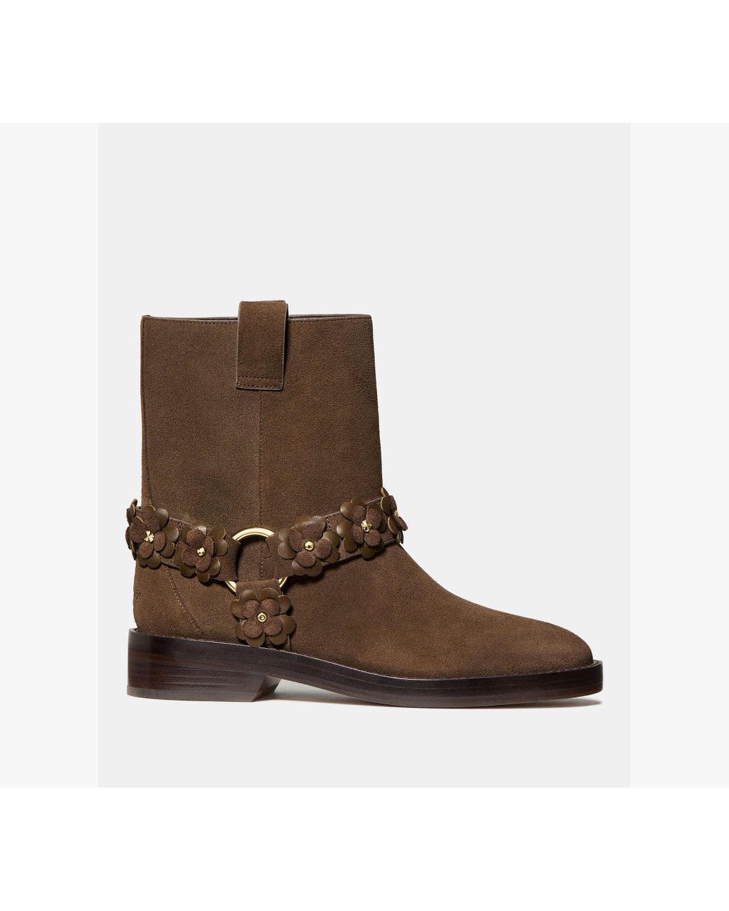 Kate Spade Flower Garden Moto Boot in Brown | Lyst