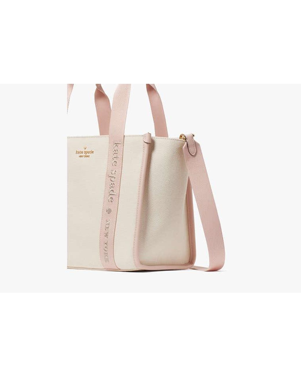Kate Spade Kip Canvas Small Tote, Rose Smoke in Black | Lyst